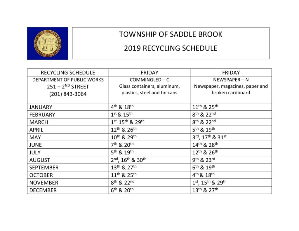 Trash and Recycling Collection Schedule in Newark, New Jersey - Eagle ...