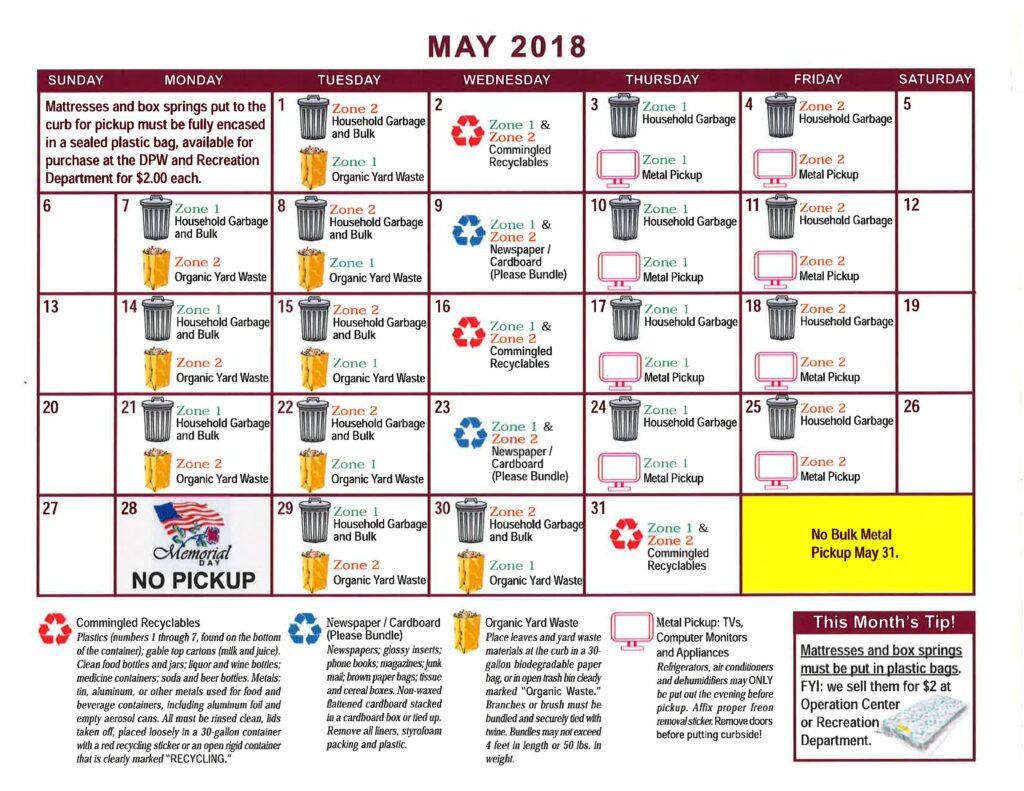 Ossining Trash and Recycling Schedule - Eagle Trash Service